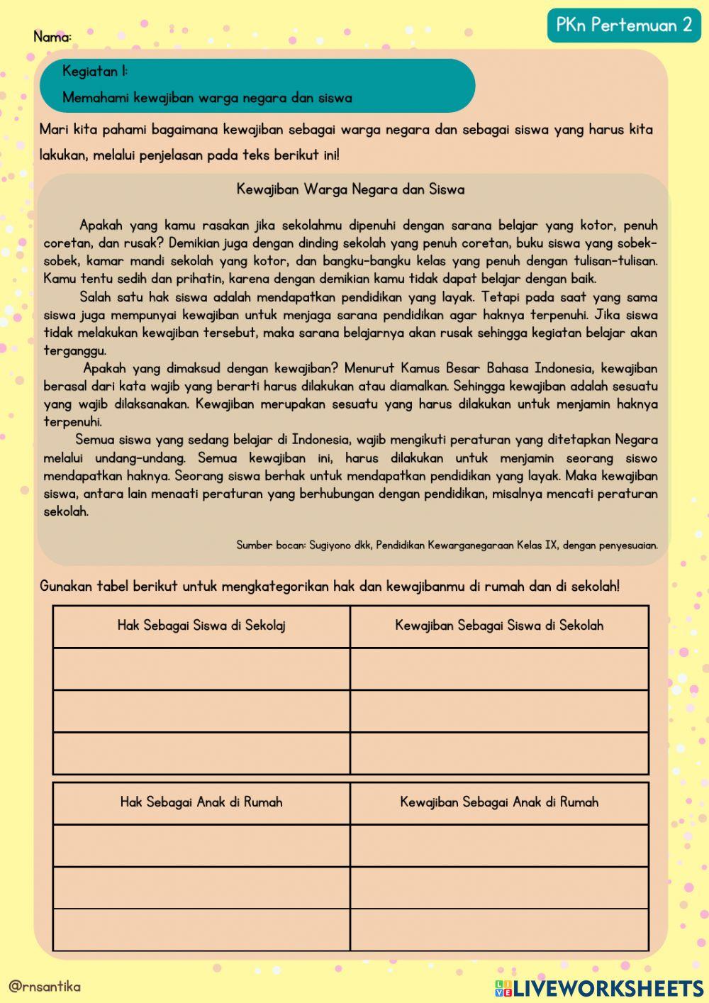 PKn online exercise for 5 | Live Worksheets