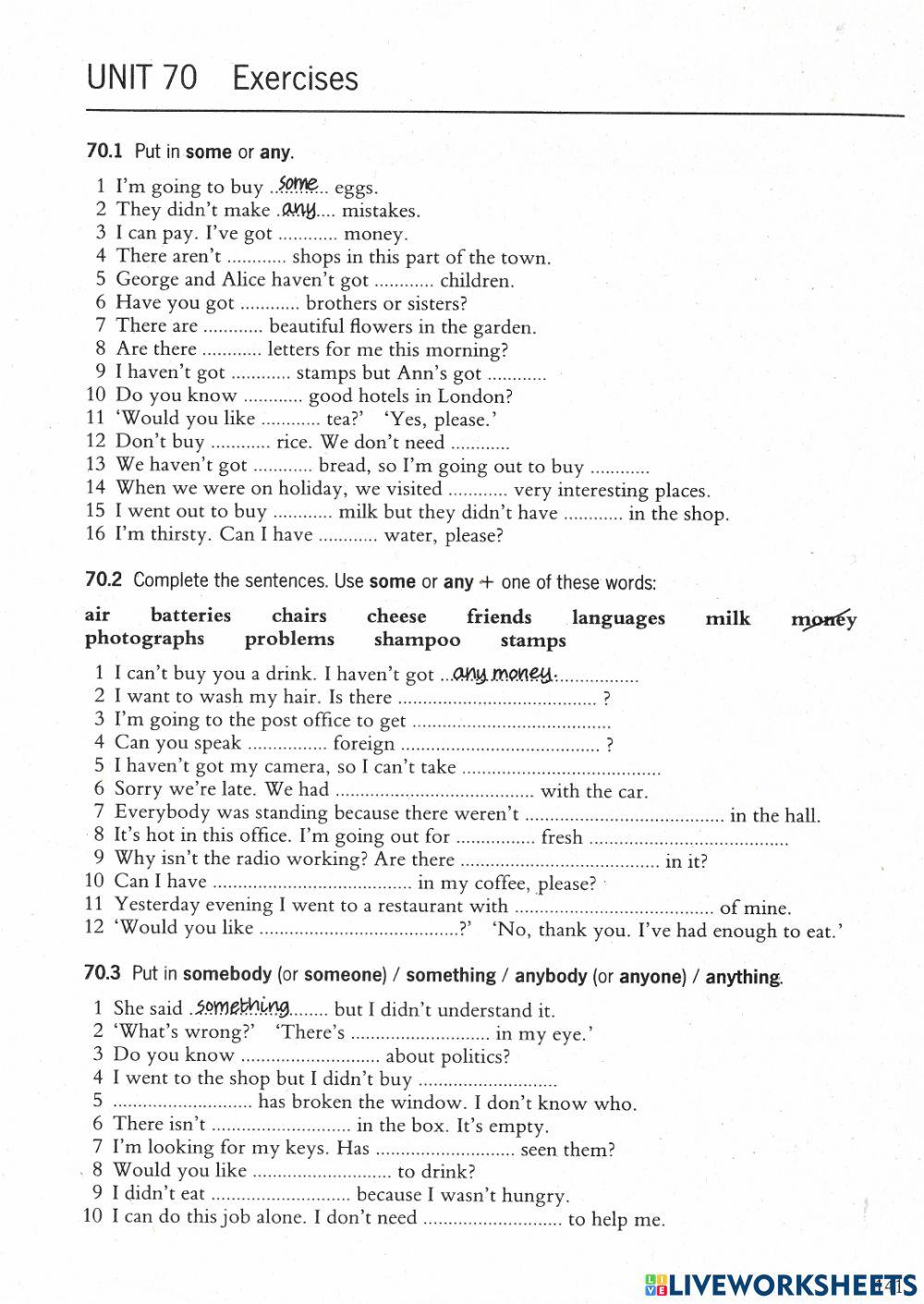 SOME-ANY- SOMETHING-ANYTHING-SOMEBODY-ANYBODY online exercise for ...