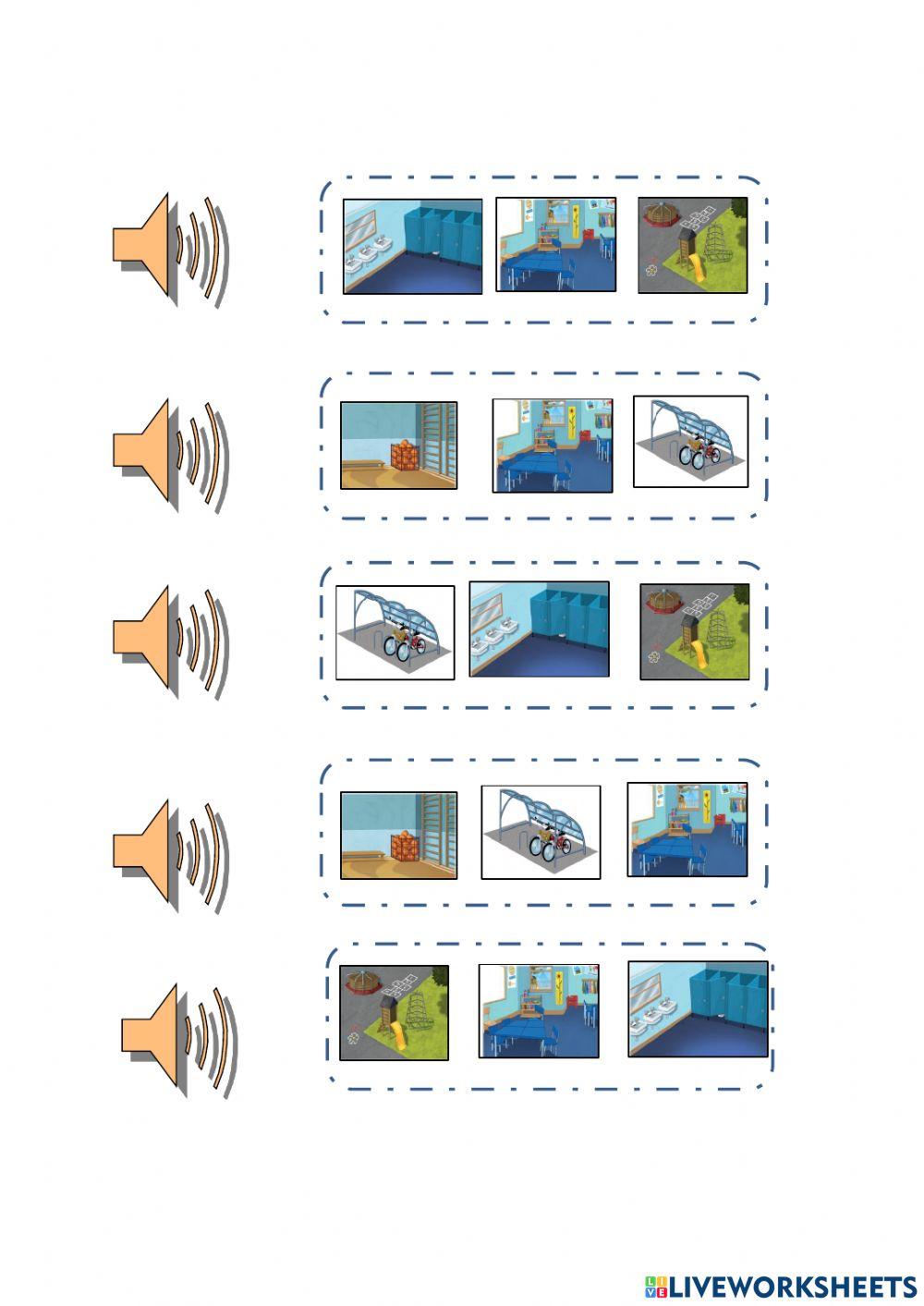 School listening | Free Interactive Worksheets | 2273053
