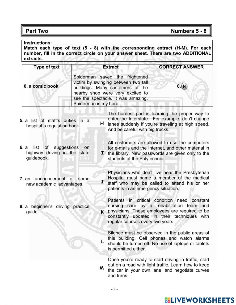 EXAVER-2-Paper-… | Free Interactive Worksheets | 2523330
