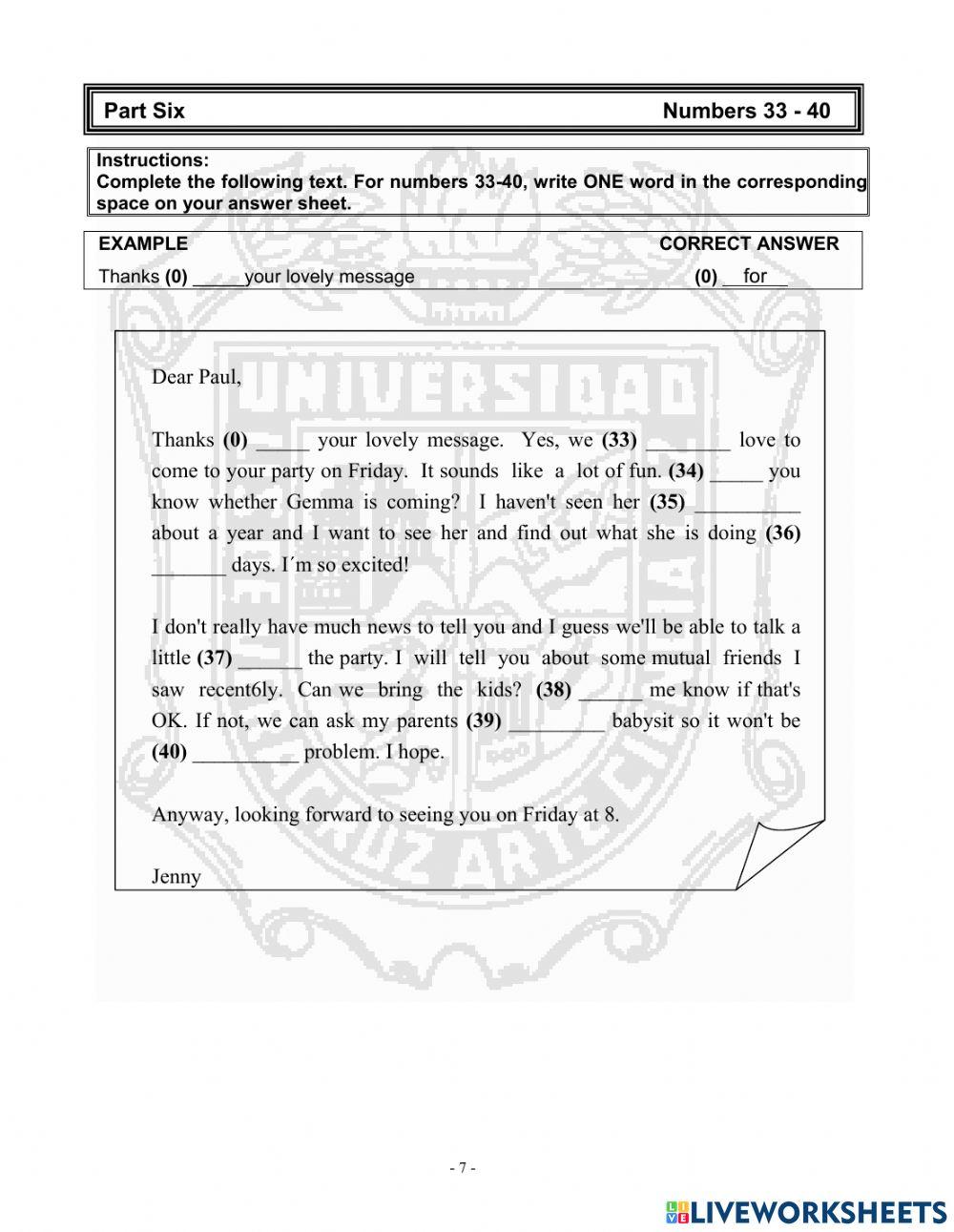 EXAVER-2-Paper-… | Free Interactive Worksheets | 2523330