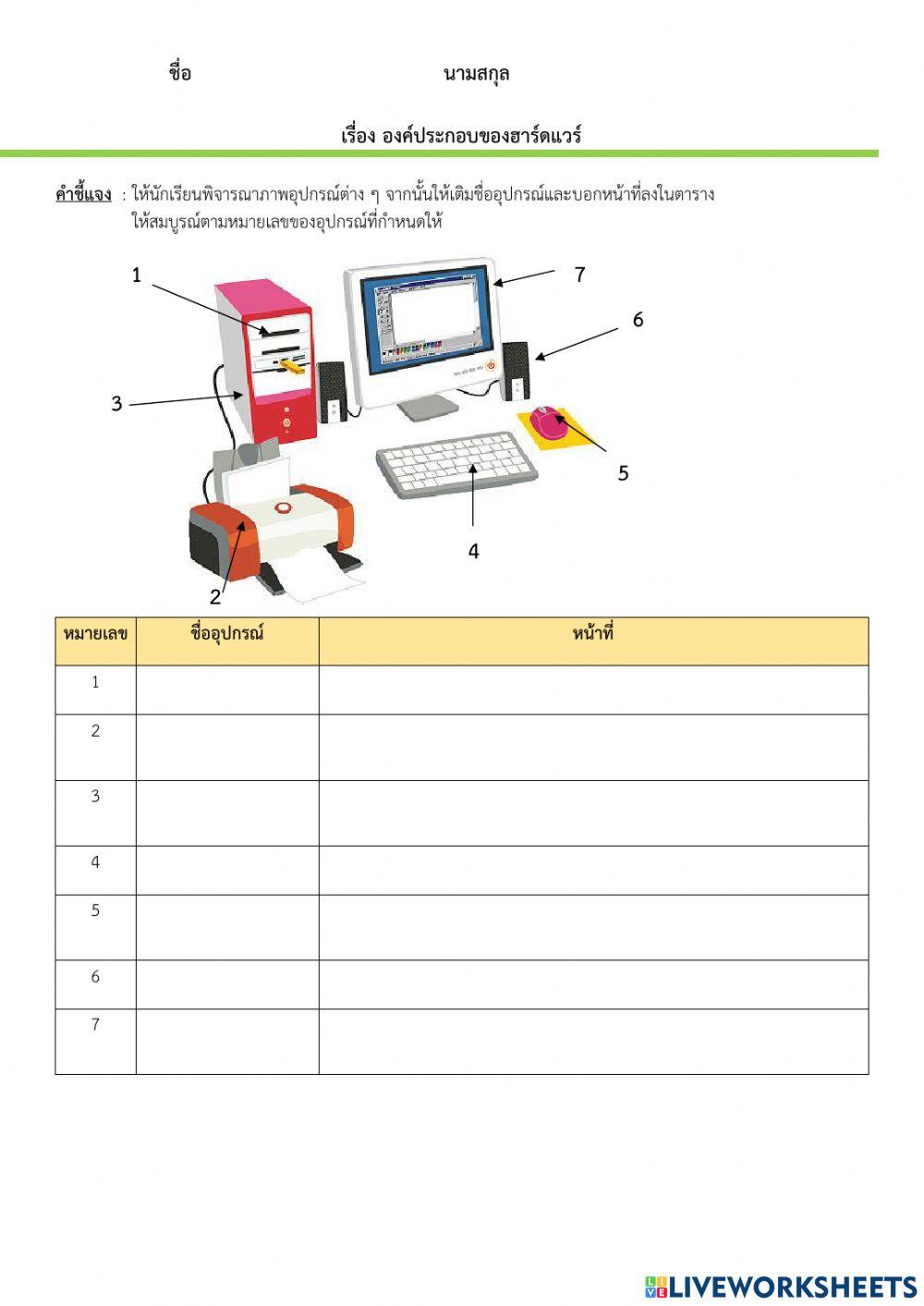 2273352 | Computer | T015 | LiveWorksheets