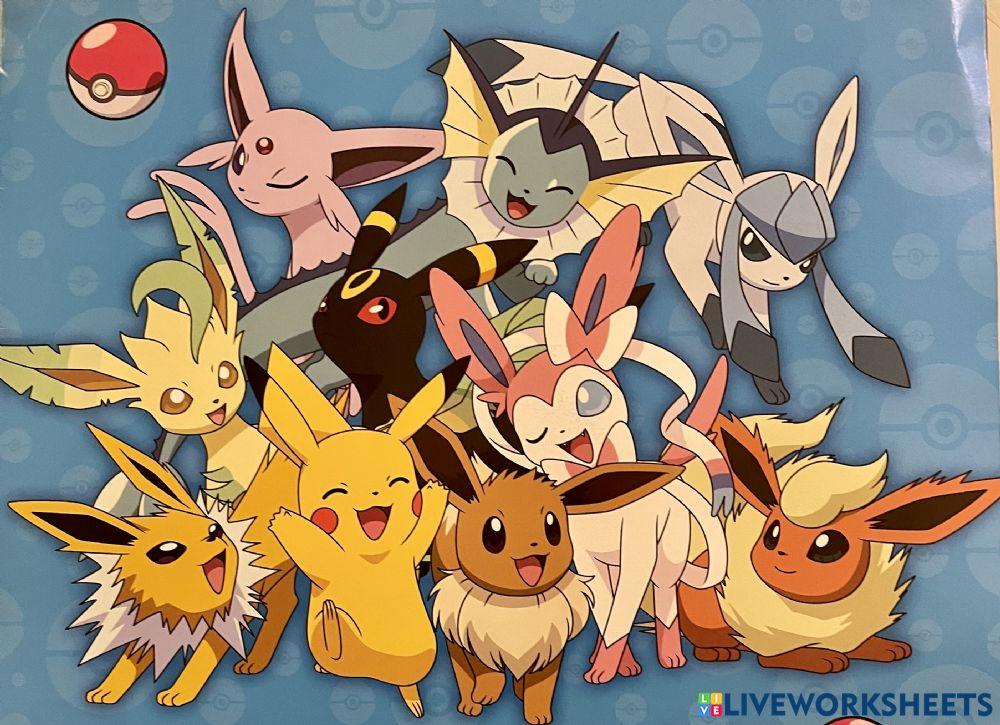 pokemon online activity | Live Worksheets