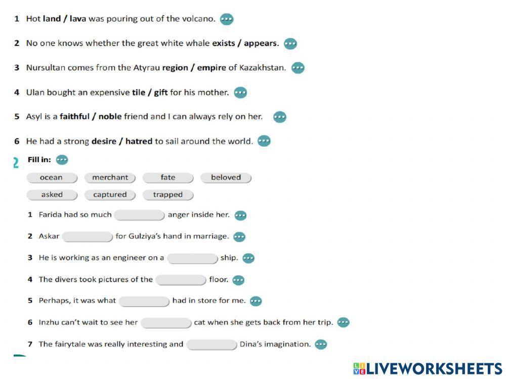 Self check module 5 worksheet | Live Worksheets