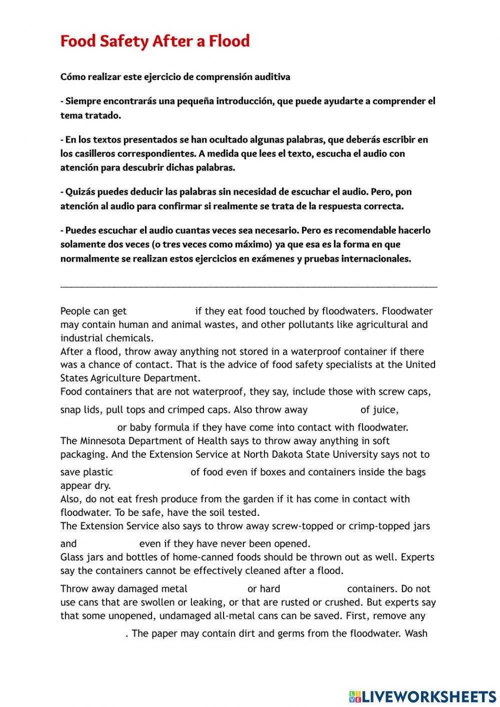 Food Safety After a Flood 2274681 | Martina Reinares