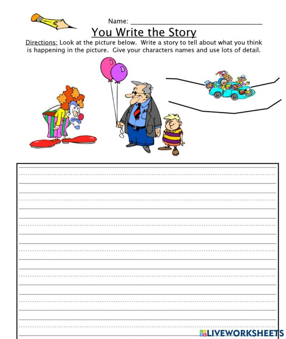 Picture story interactive exercise | Live Worksheets