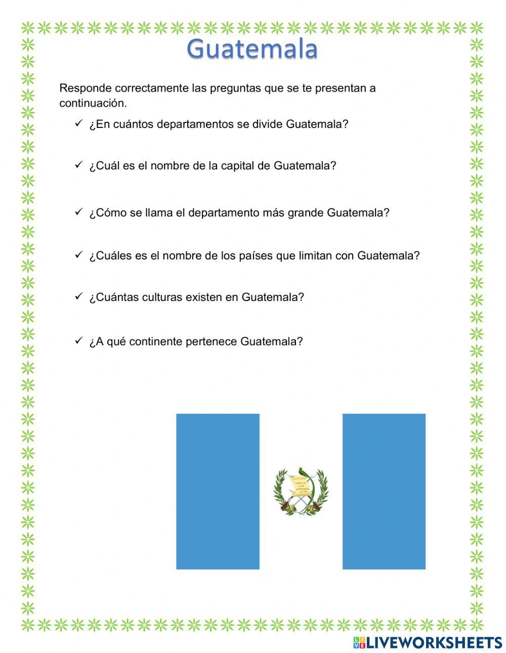 Guatemala Carolina2891 Live Worksheets guatemala-carolina2891-live-worksheets