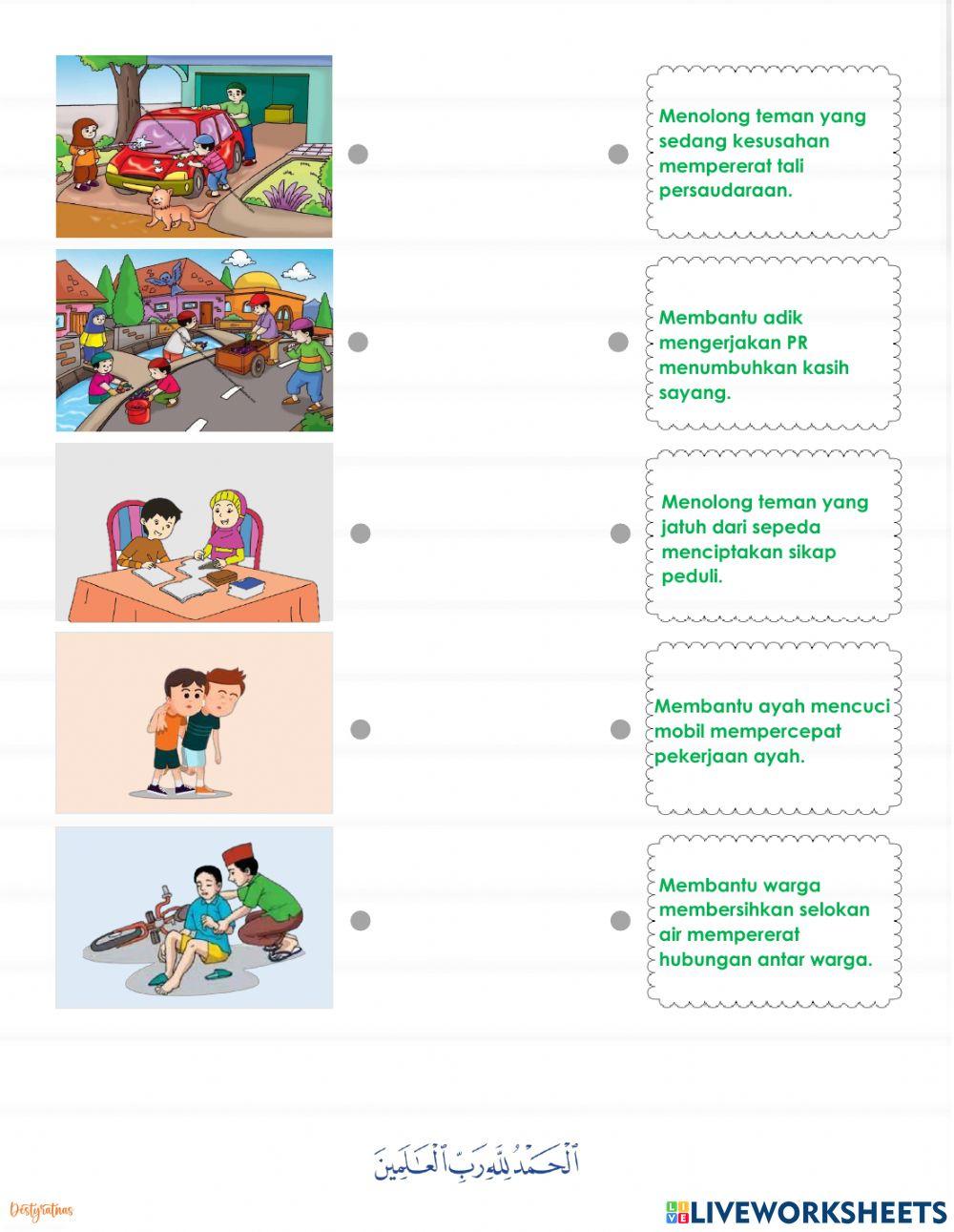 Sikap Tolong Me… | Free Interactive Worksheets | 2276063