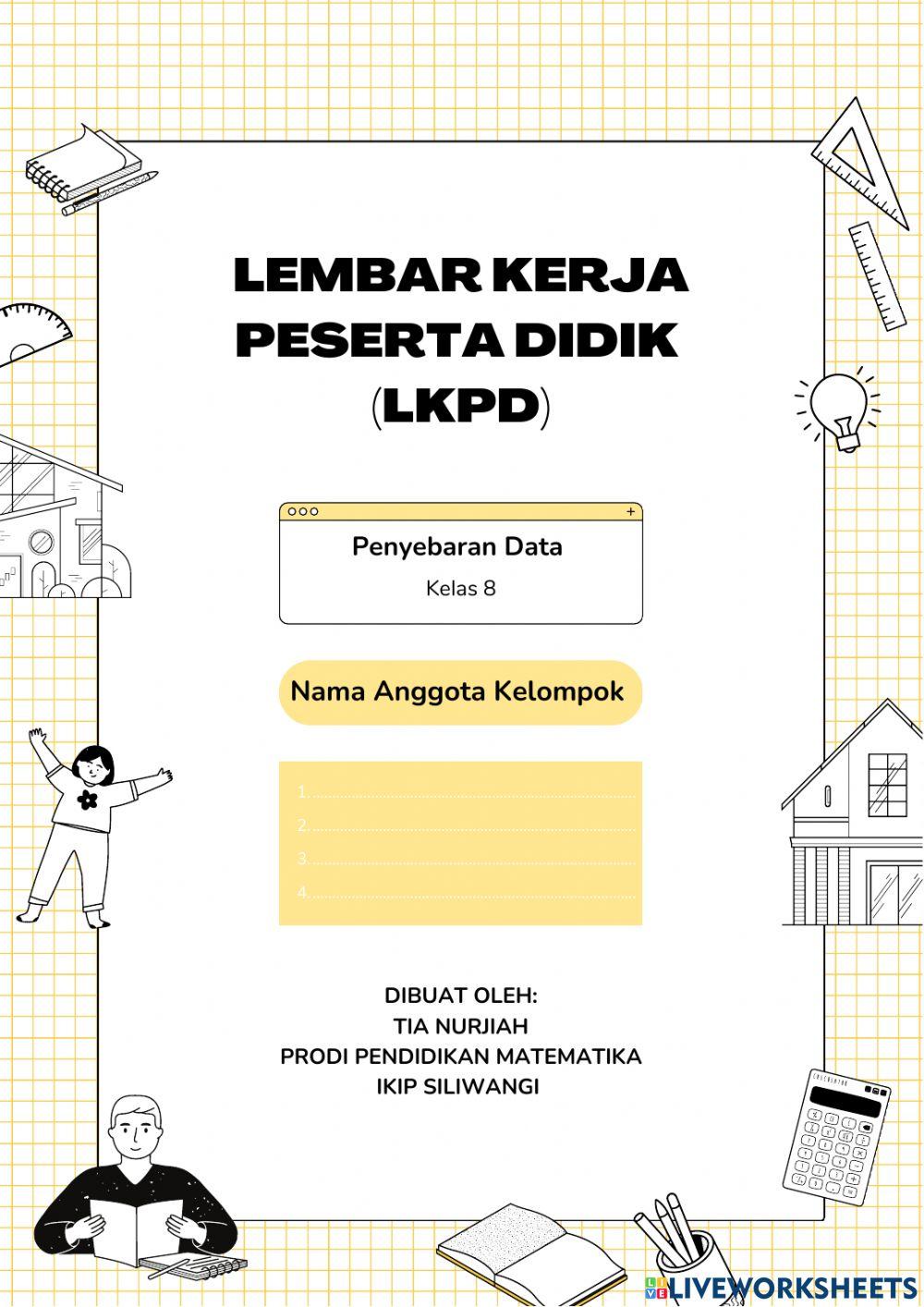 LKPD Sebaran Data worksheet | Live Worksheets