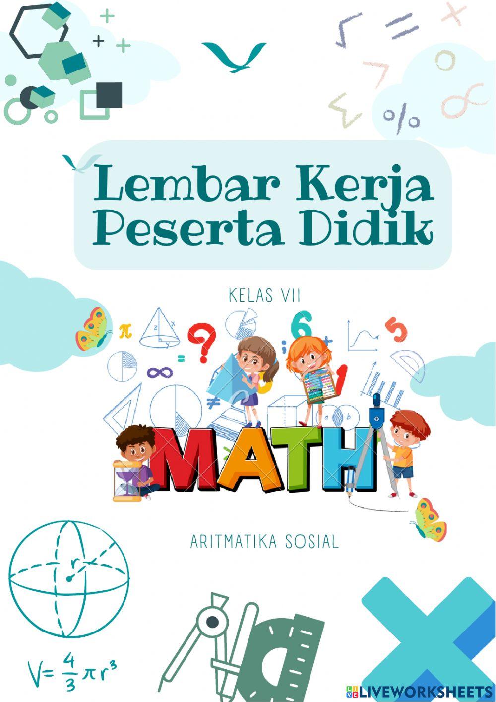 Belajar Matematika interactive exercise for 7 | Live Worksheets
