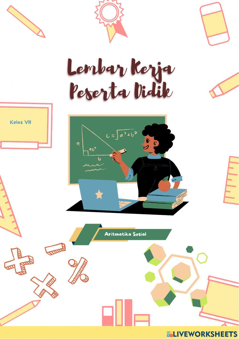 Belajar Matematika online pdf worksheet | Live Worksheets