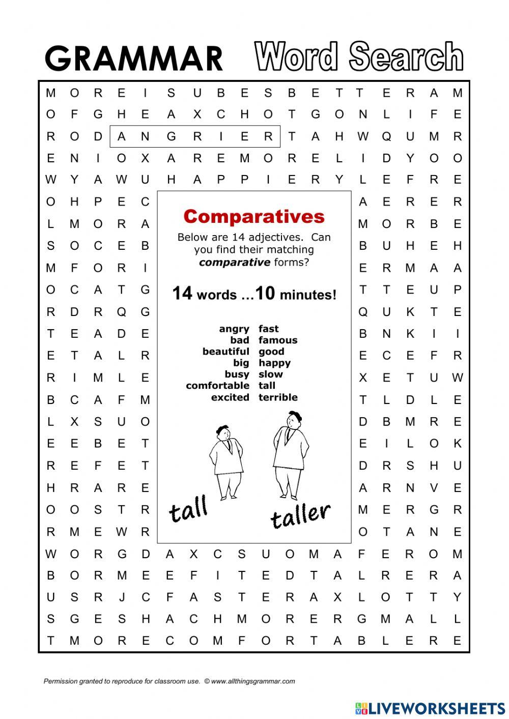 WORD SEARCH online exercise for | Live Worksheets