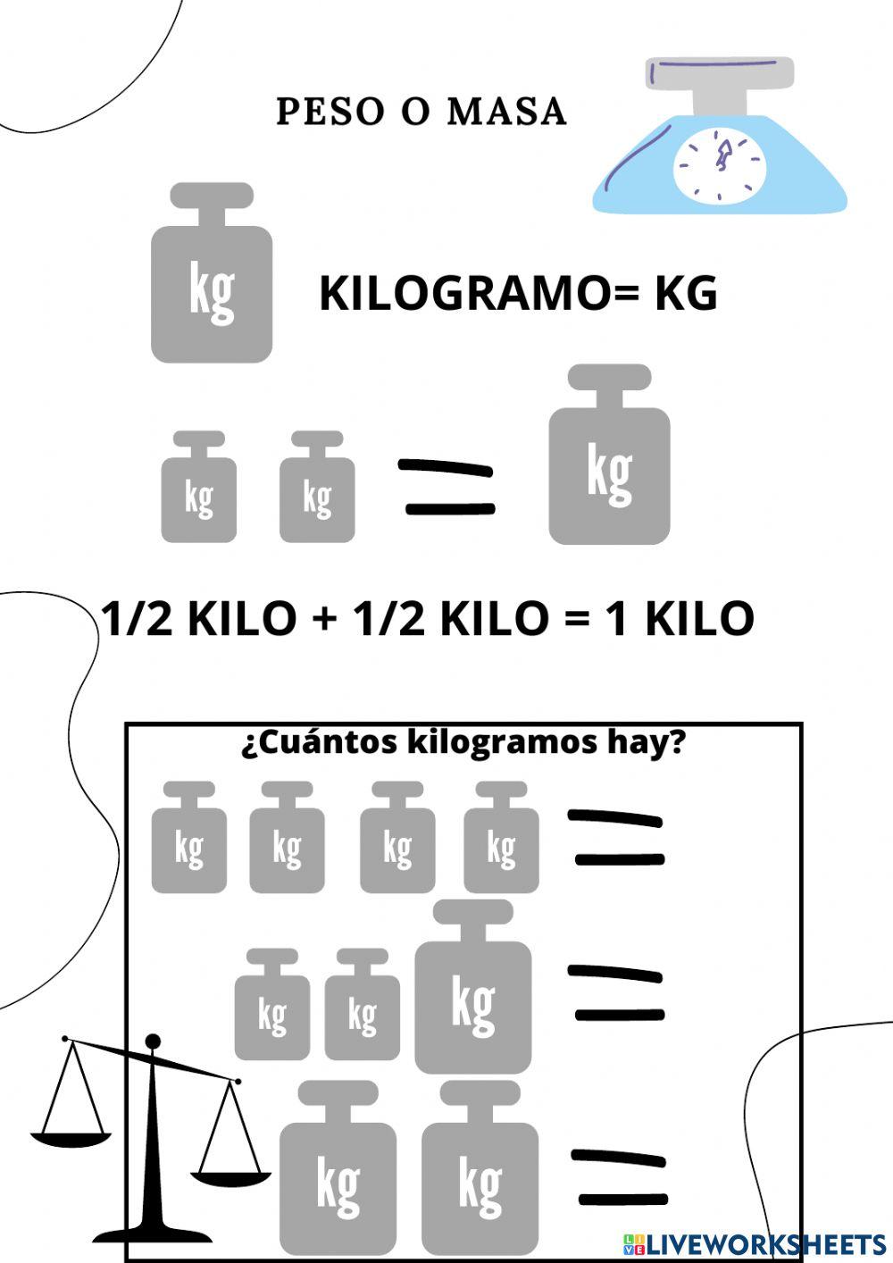 El kilo exercise | Live Worksheets