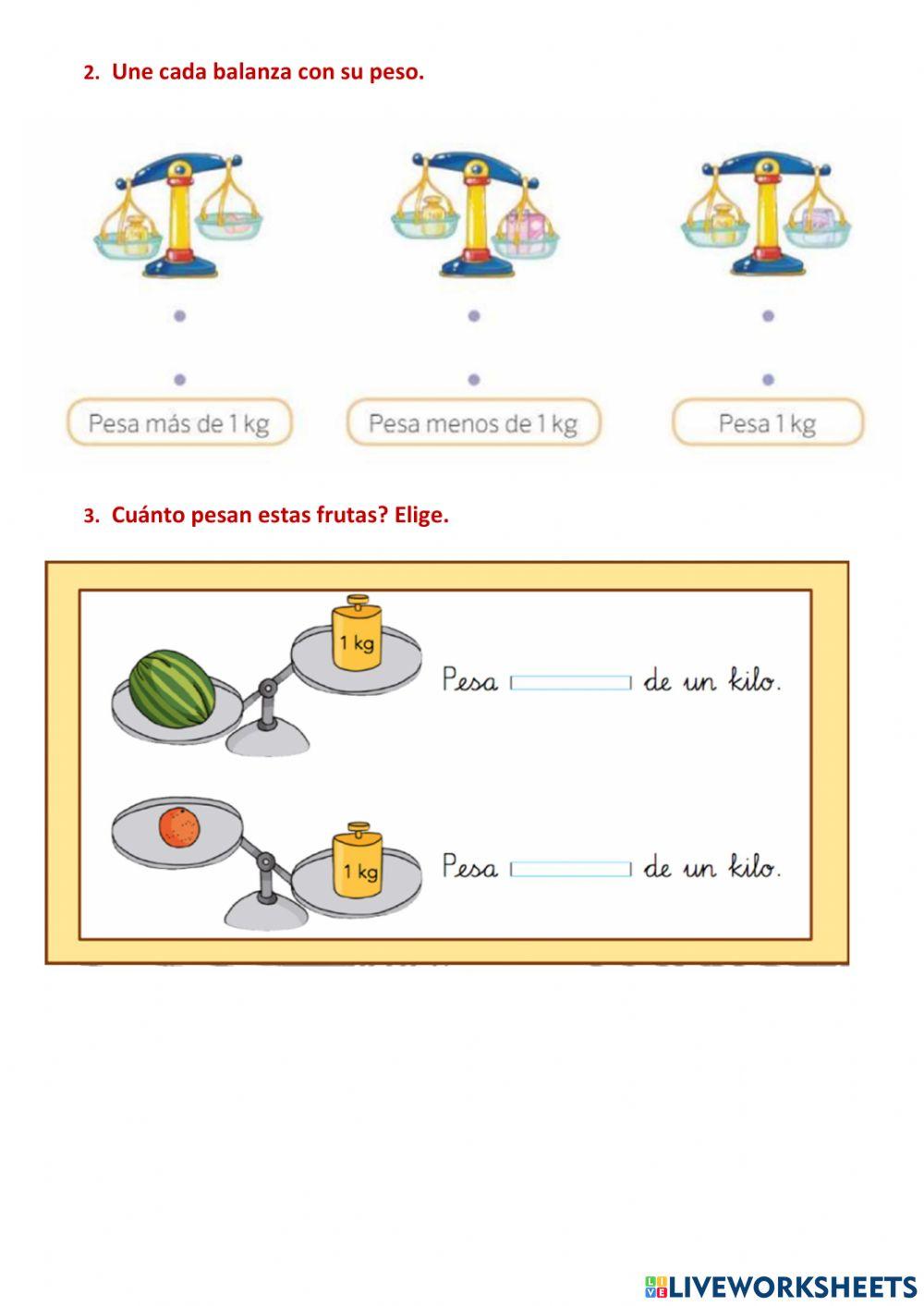 El kilo | Live Worksheets