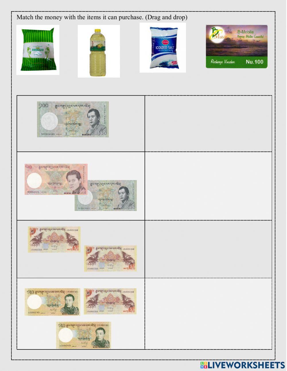 Shopping online exercise for 5 | Live Worksheets