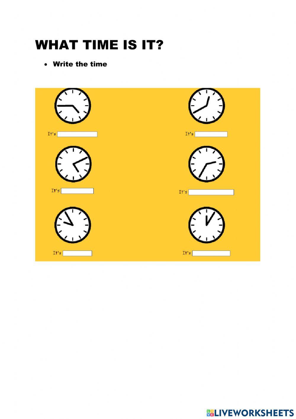 2257080 | what time is it? | alo77 | LiveWorksheets