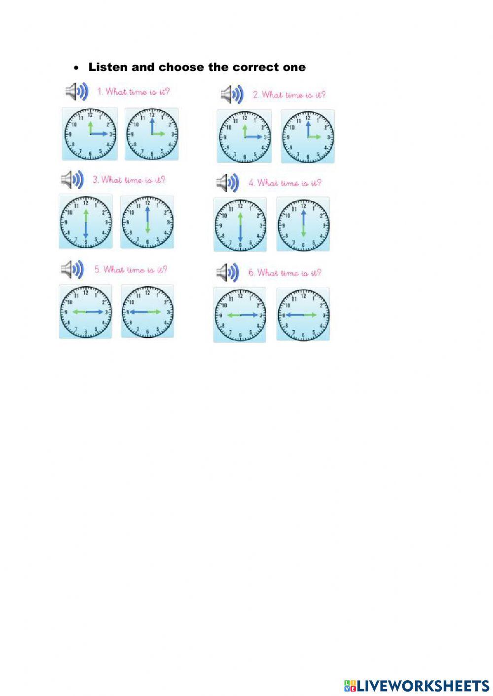 2257080 | what time is it? | alo77 | LiveWorksheets