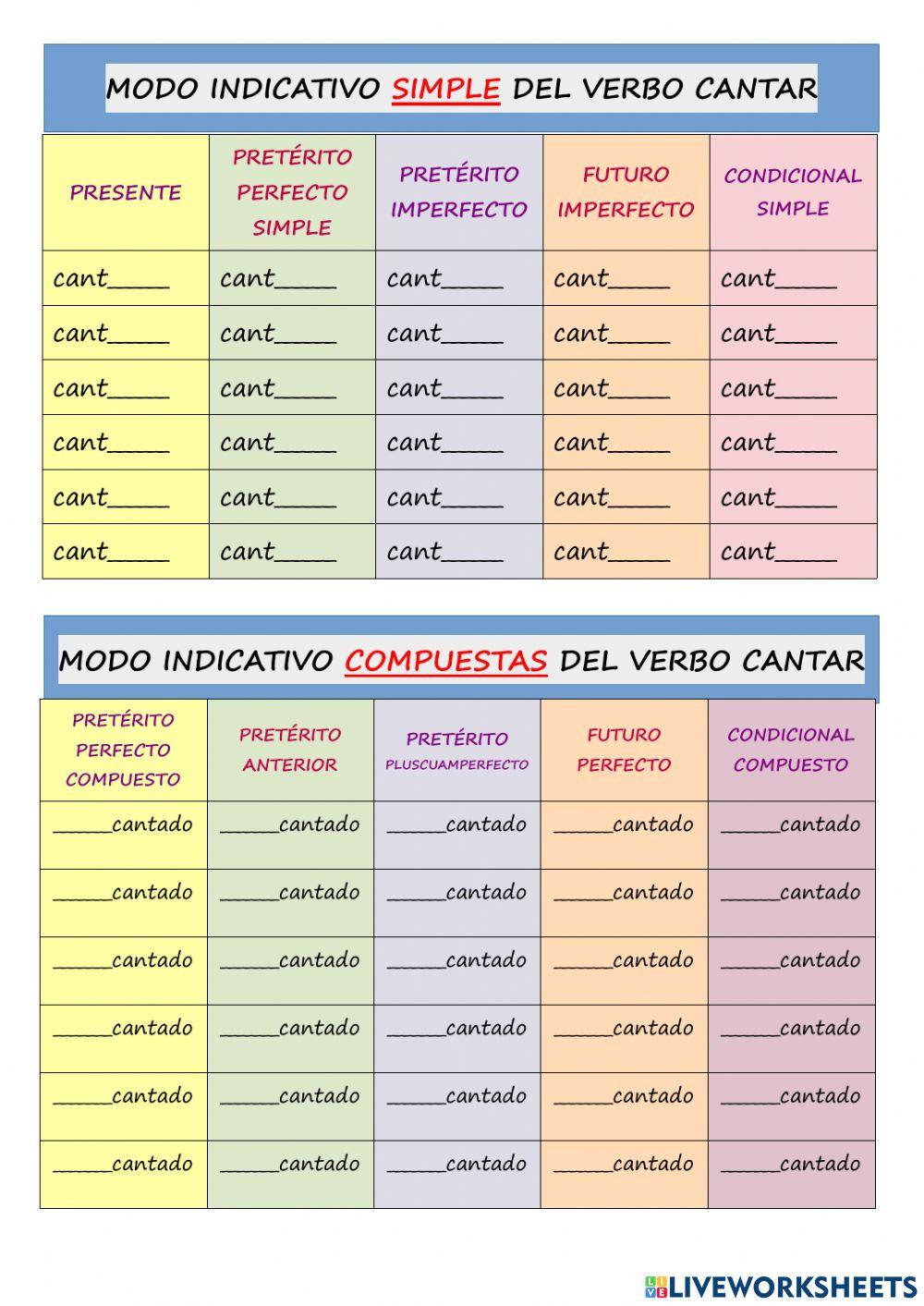 2279235 | Modo indicativo | alba moreno | LiveWorksheets
