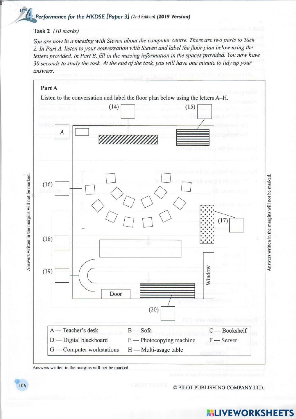 Test Paper 3 Part A worksheet | Live Worksheets