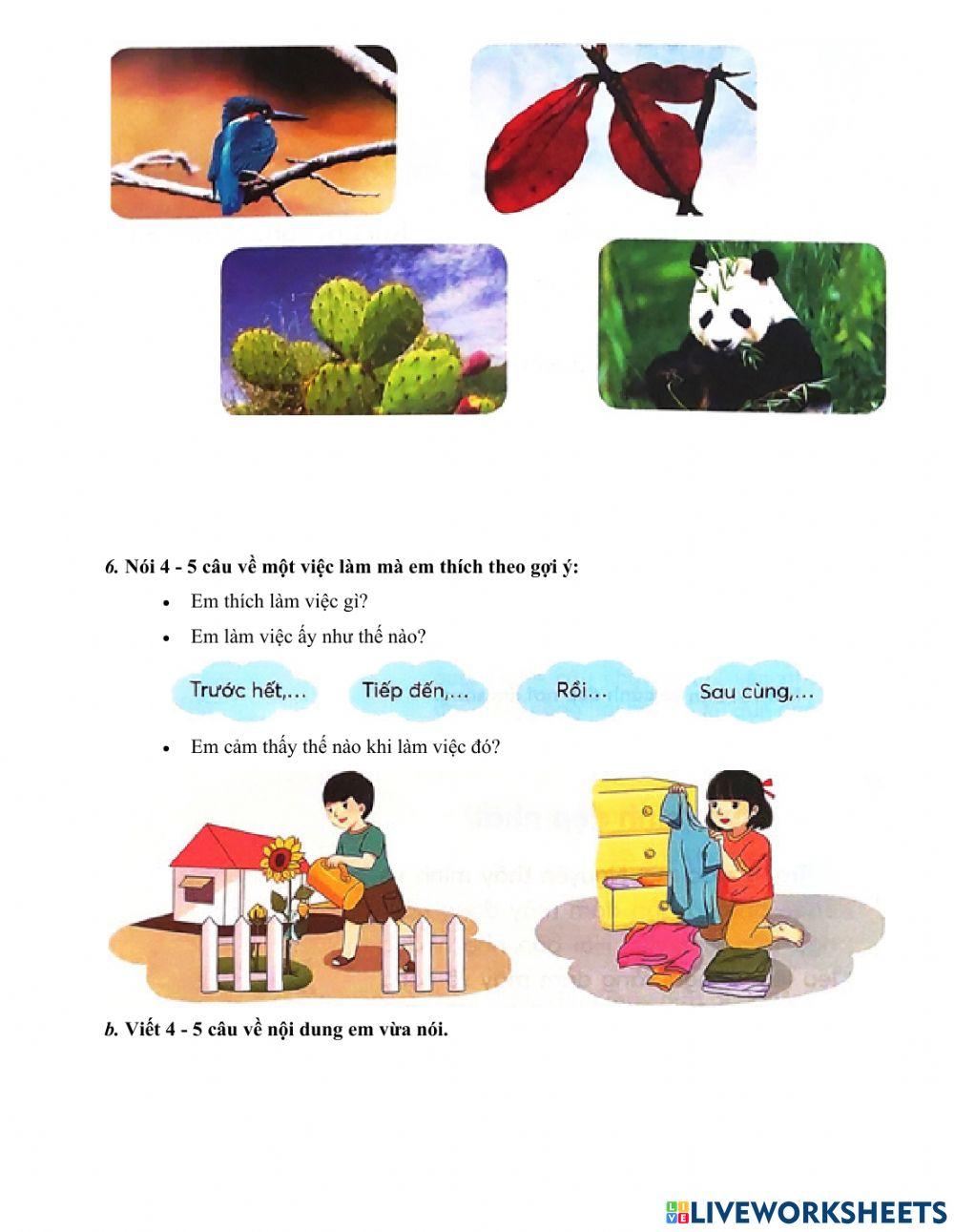 Vietnamese online pdf worksheet | Live Worksheets