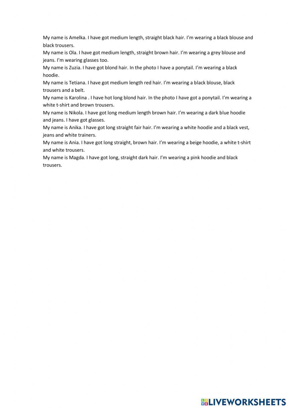 Class 8c worksheet | Live Worksheets