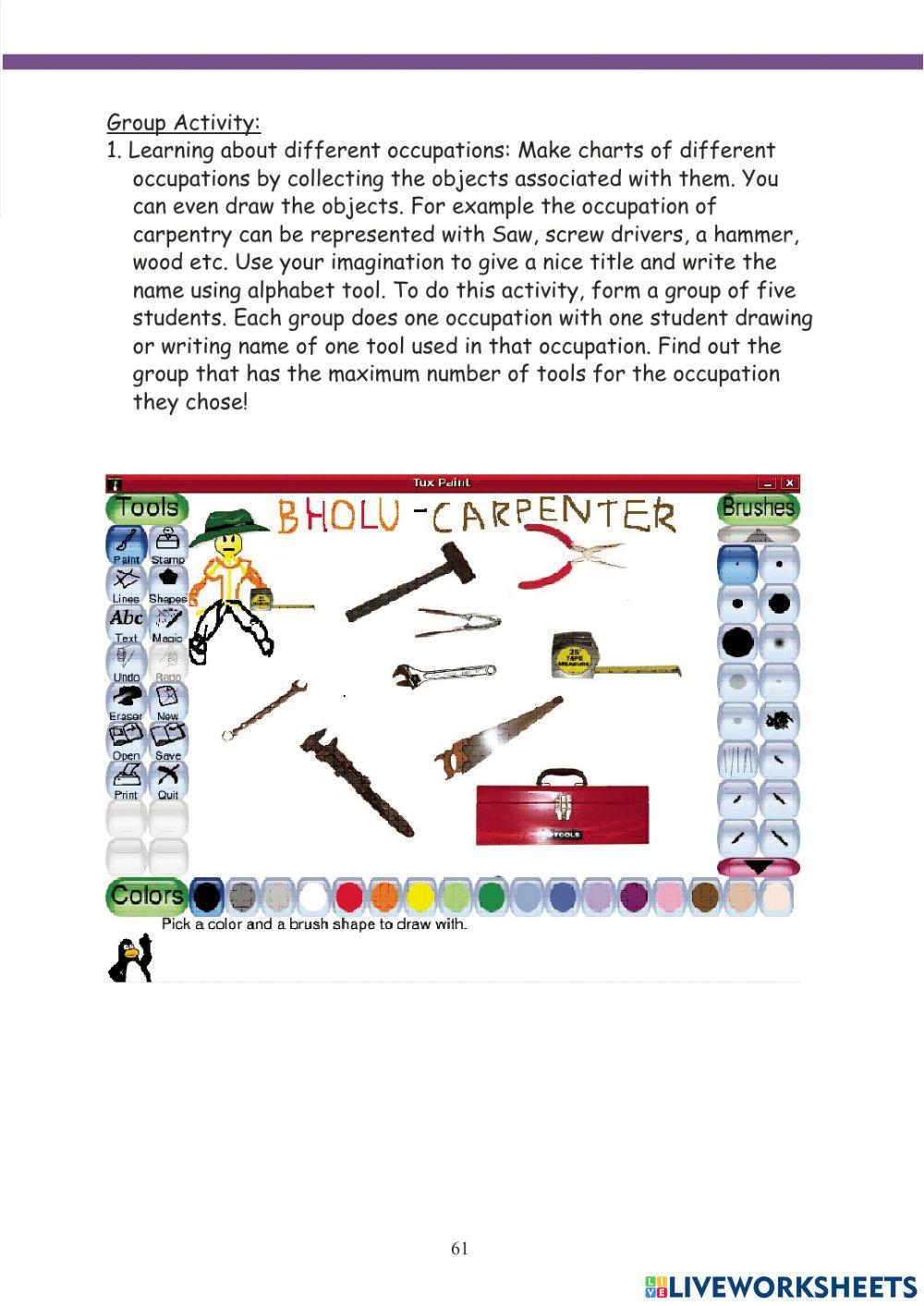 TUX PAINT online exercise for | Live Worksheets