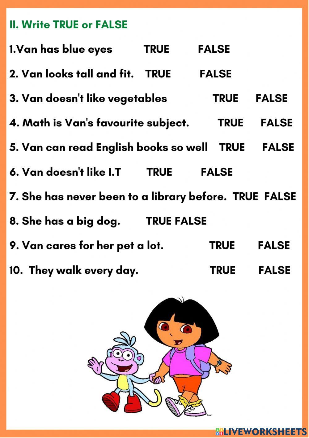 Present simple my best friend and her pet 0456