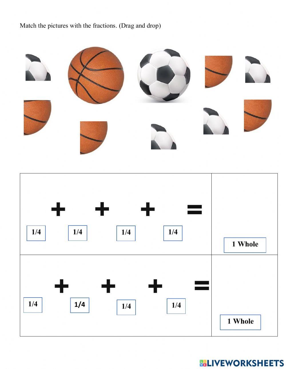 Quarter activity | Live Worksheets