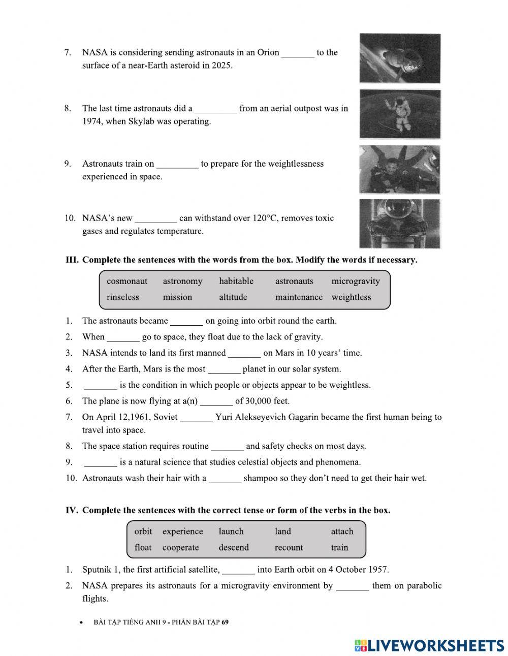 Grade 9- Unit10 worksheet | Live Worksheets