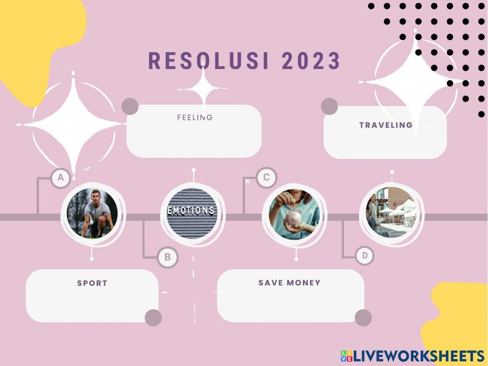2023 new year resolution online exercise for | Live Worksheets