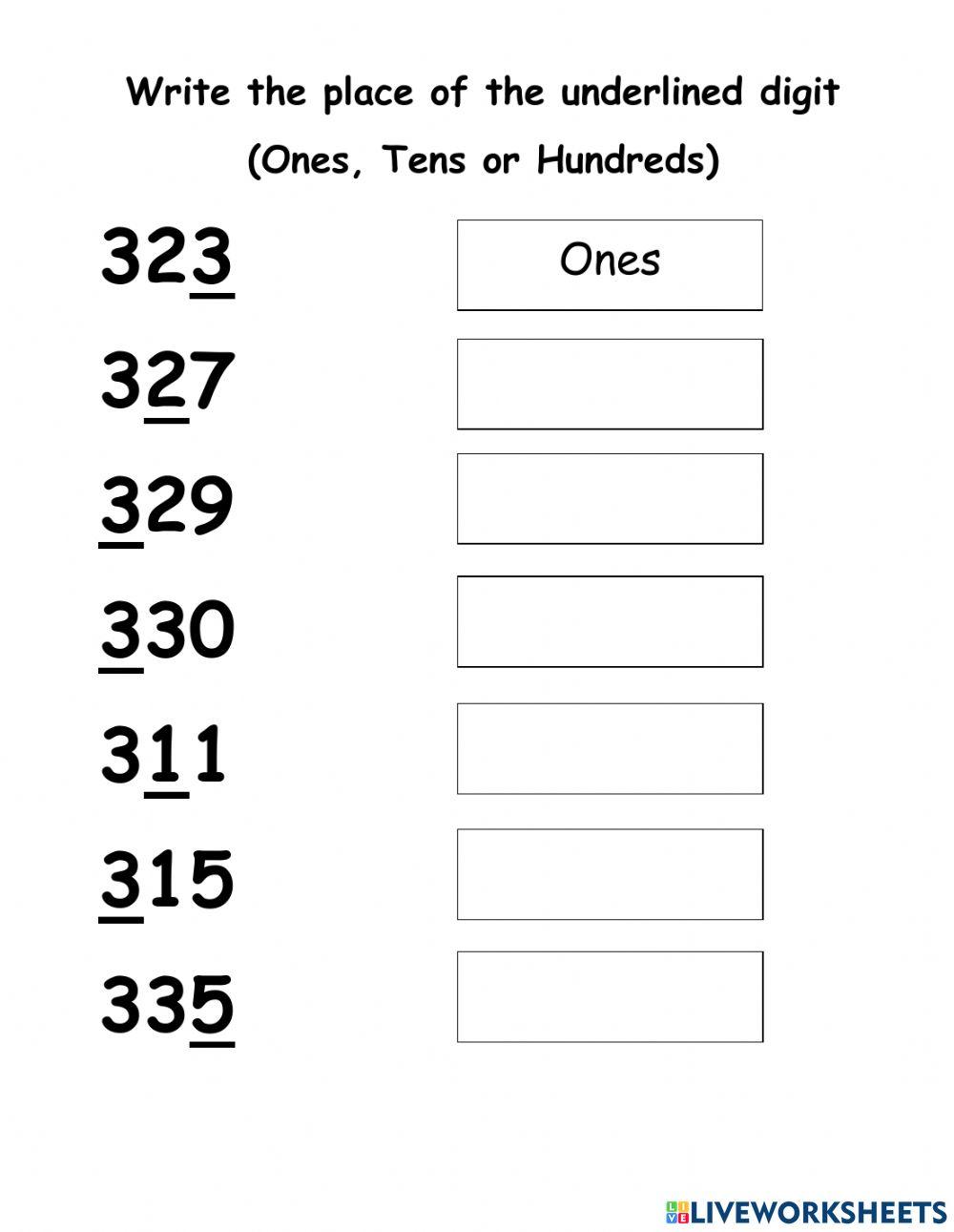 Whole number worksheet for Grade VI | Live Worksheets