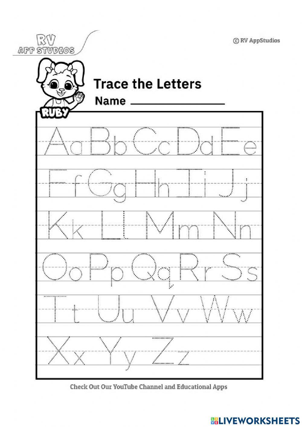 Alphabet 2259676 | Free Minds Online | Live Worksheets