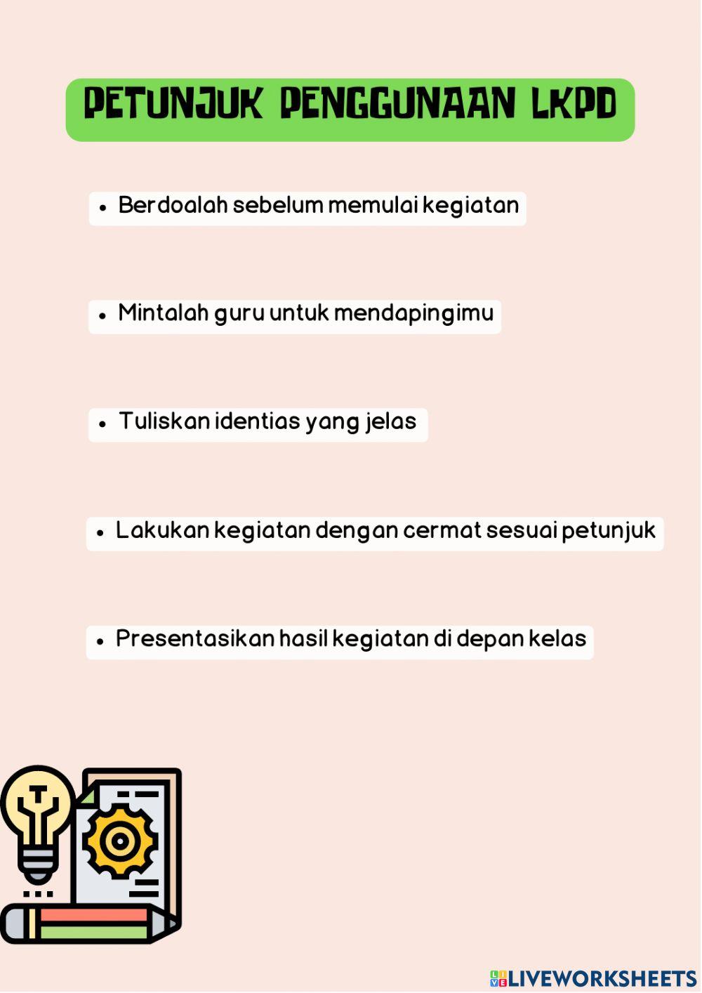 LKPD Kelas 6,Tema 6, Subtema 1, Pembelajaran 1 online exercise for ...