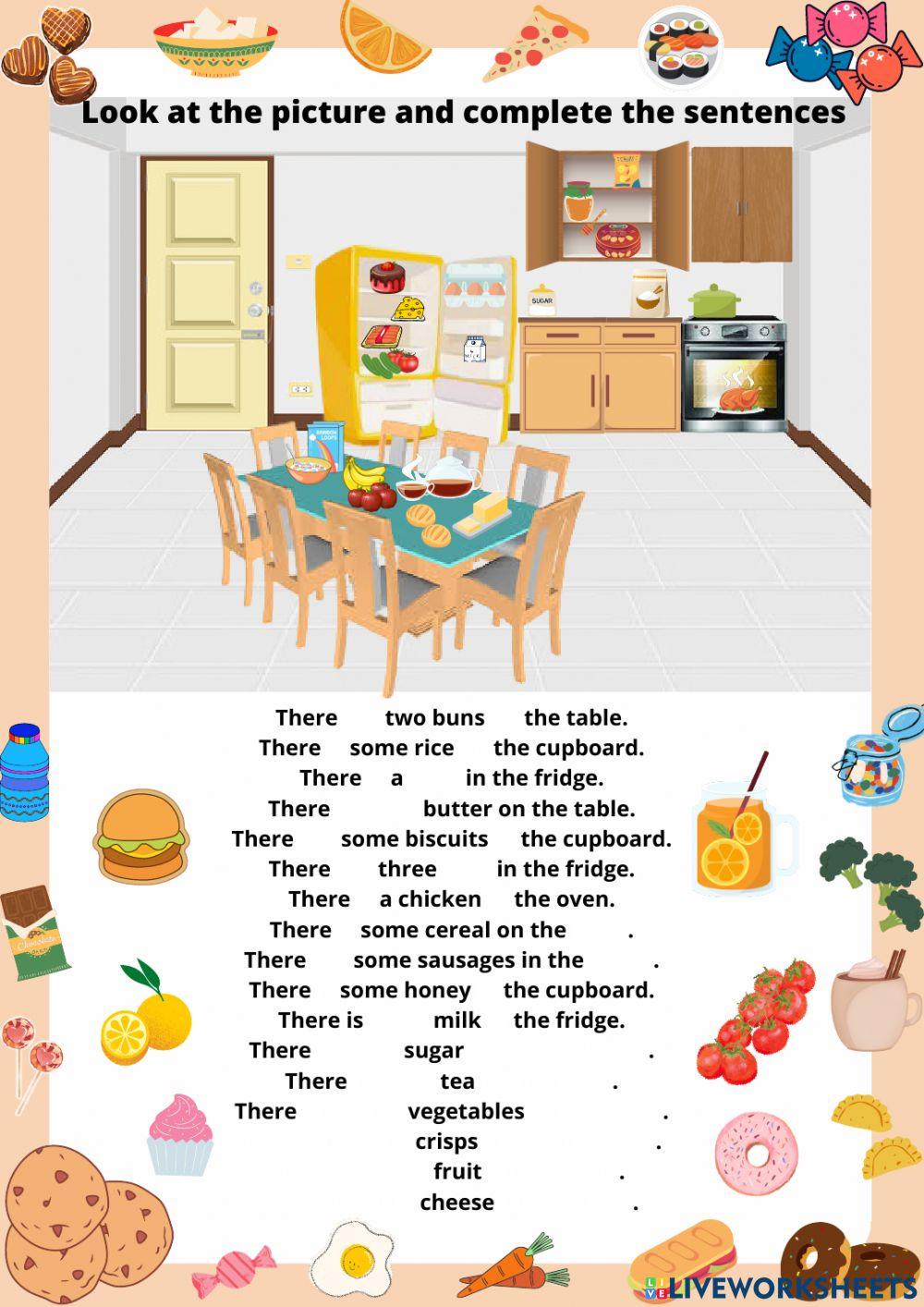In my kitchen interactive worksheet | Live Worksheets