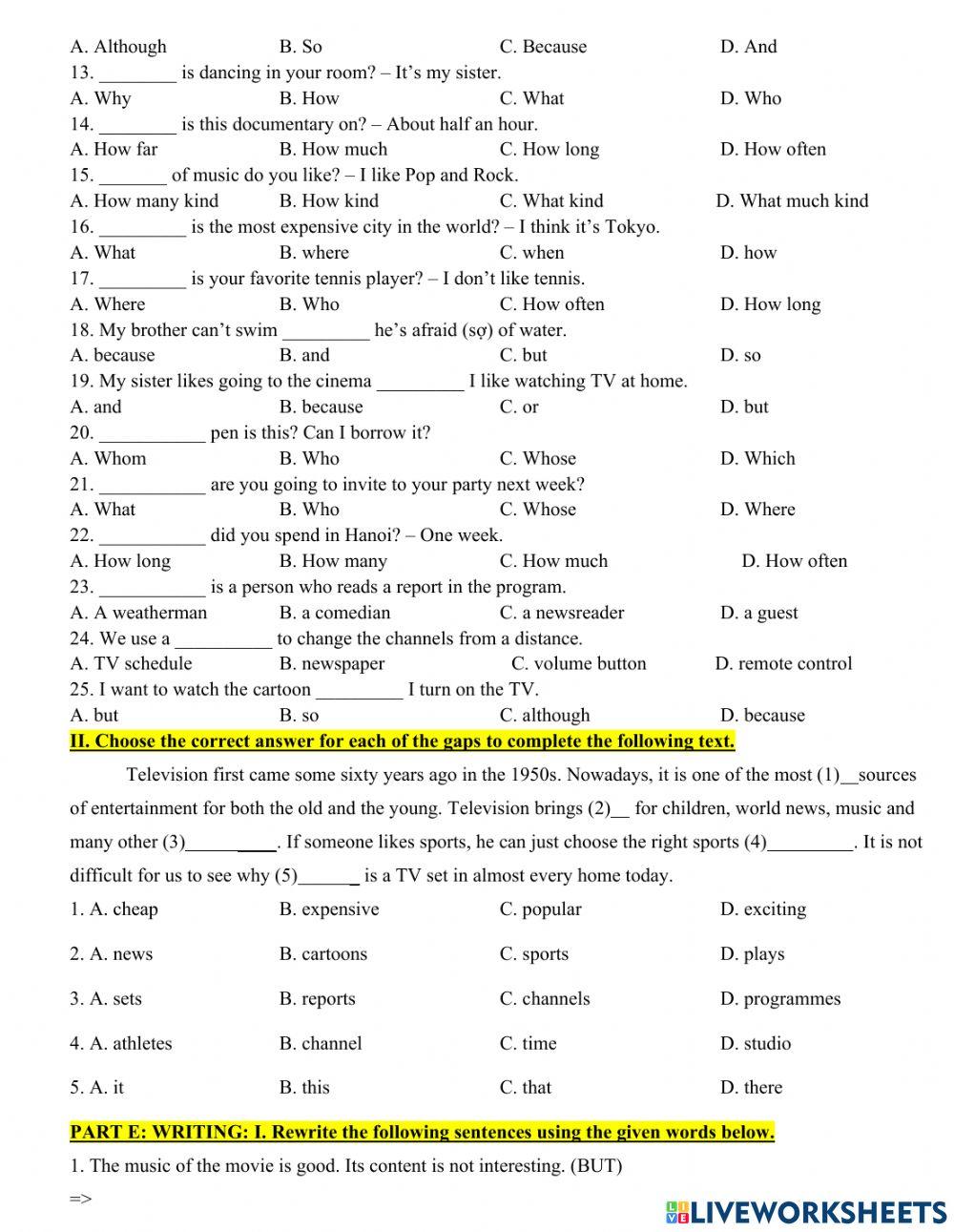 2260373 | G6-unit 7 practise 2 | luavu | LiveWorksheets