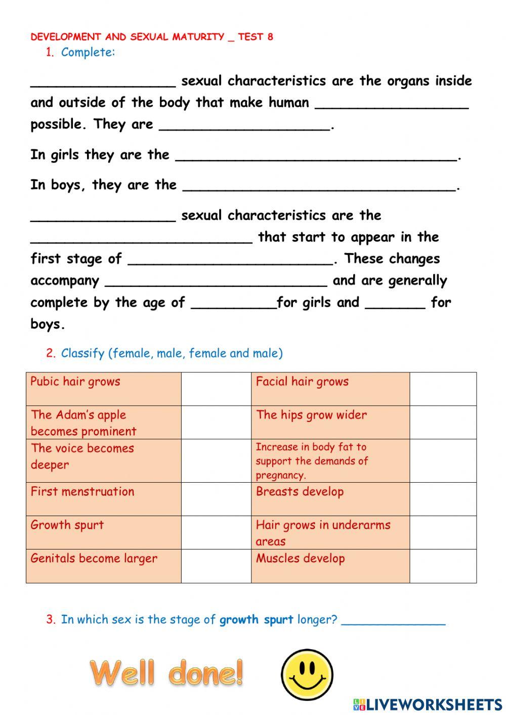 Development and sexual maturity 0755 | ELVIRA LOPEZ
