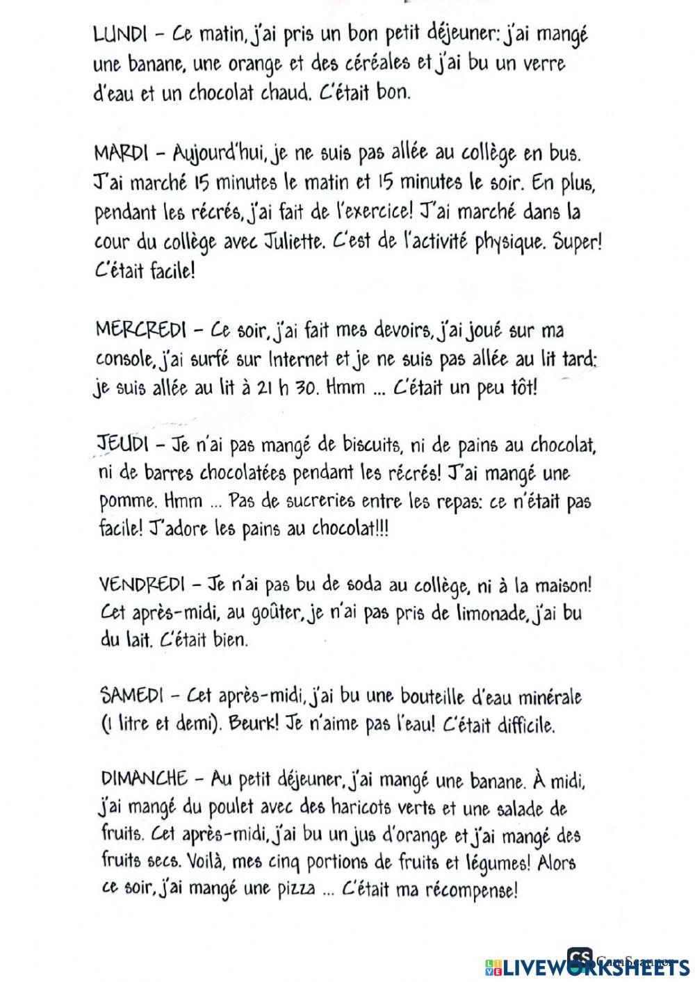 Reading test practice Y8 worksheet | Live Worksheets