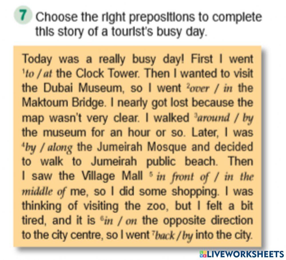 GRADE 7-UNIT 6- LESSON 1: CB P96 online exercise for | Live Worksheets