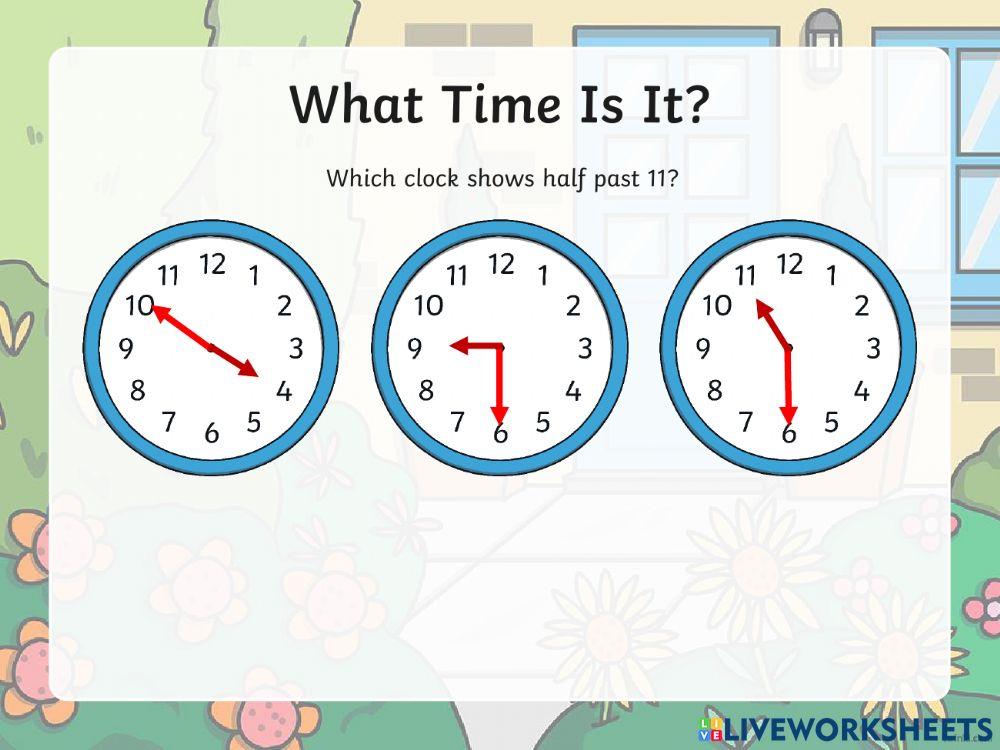 What's the time? interactive exercise for 3 | Live Worksheets