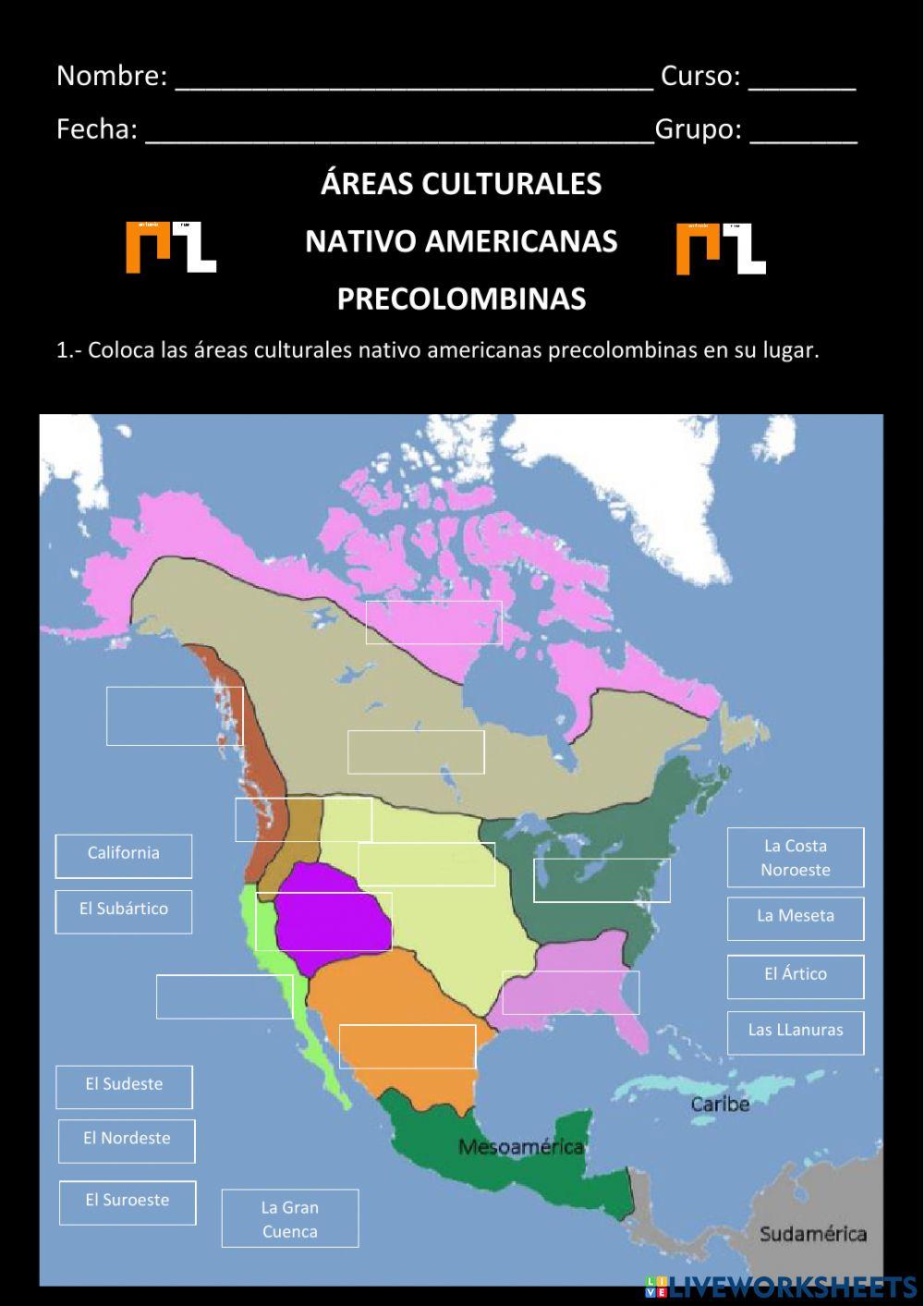 Mapa Culturas Precolombinas Worksheet Live Worksheets Porn Sex Picture