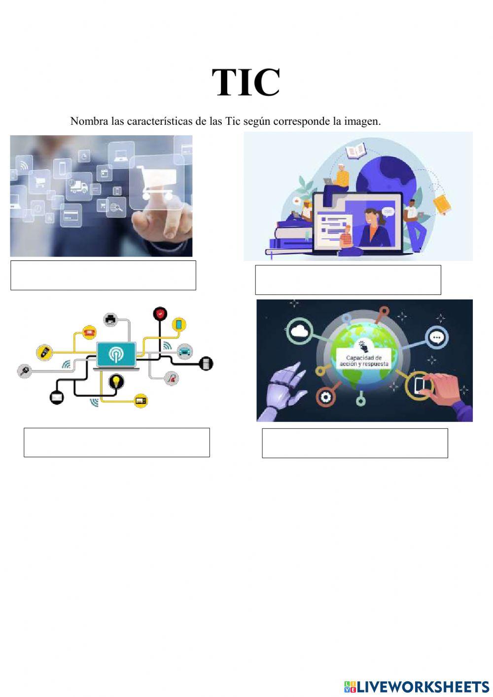 Caracteristicas de las Tic worksheet | Live Worksheets