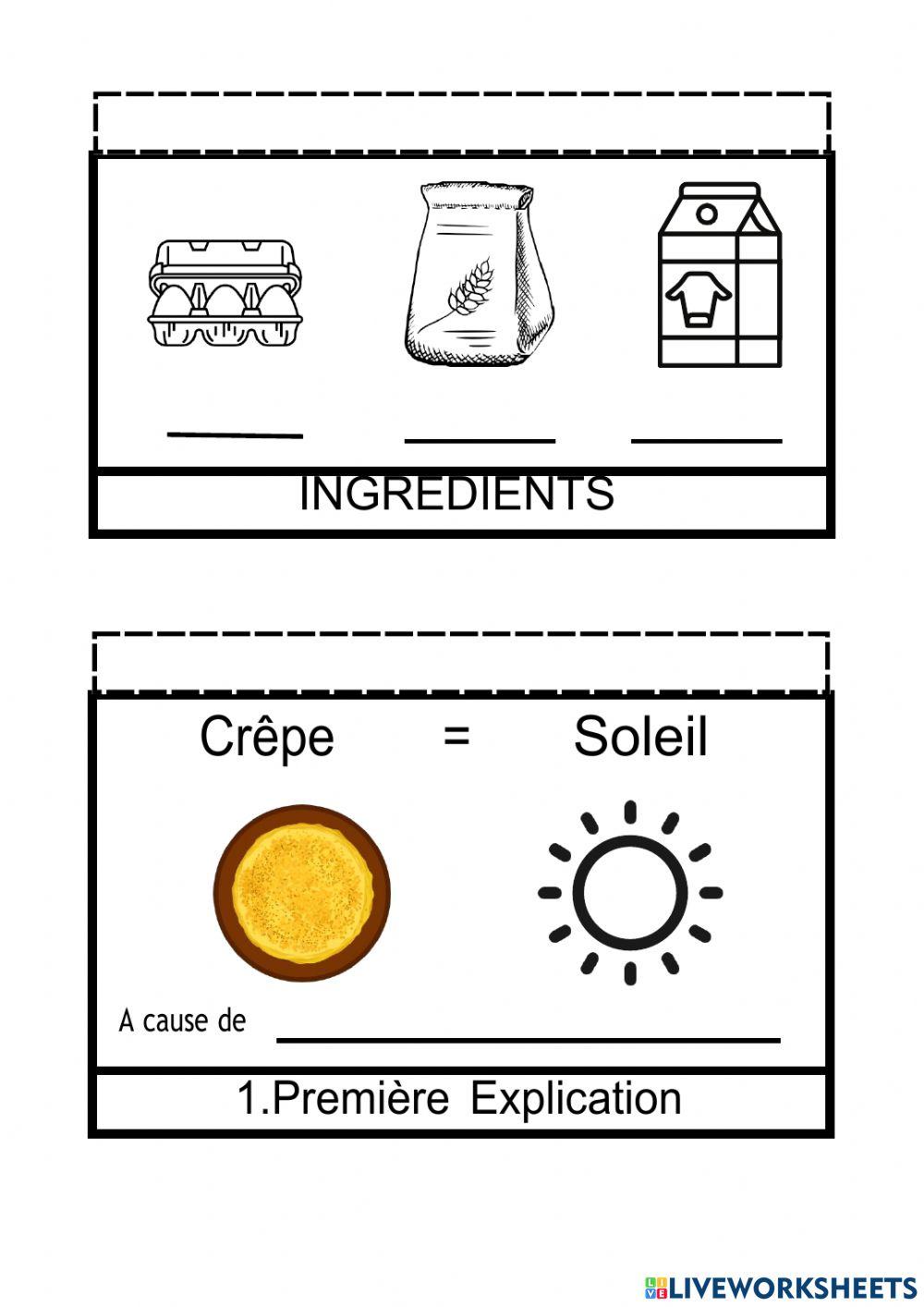 La chandeleur | Free Interactive Worksheets | 2281090