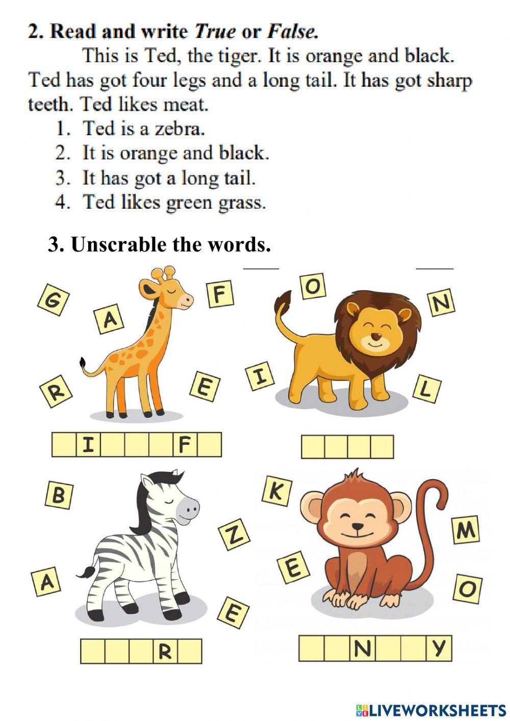 How many legs? | Free Interactive Worksheets | 2281201