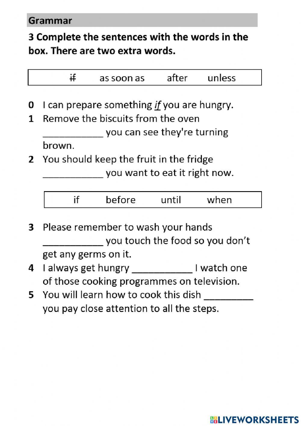 Focus 3 Test Un… | Free Interactive Worksheets | 2536852