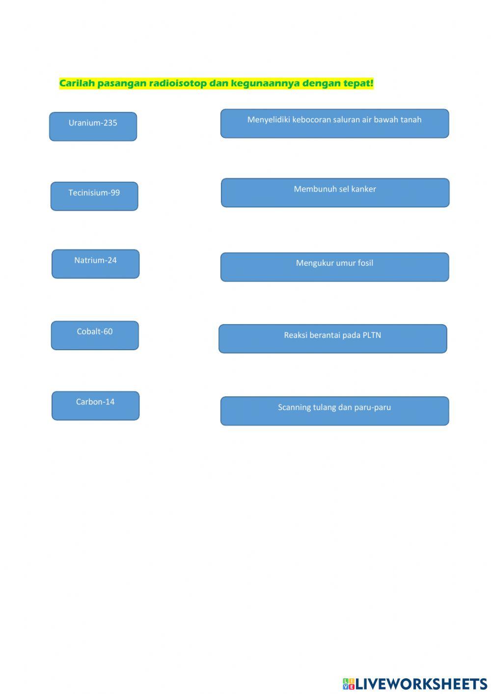 Atom free online exercise | Live Worksheets