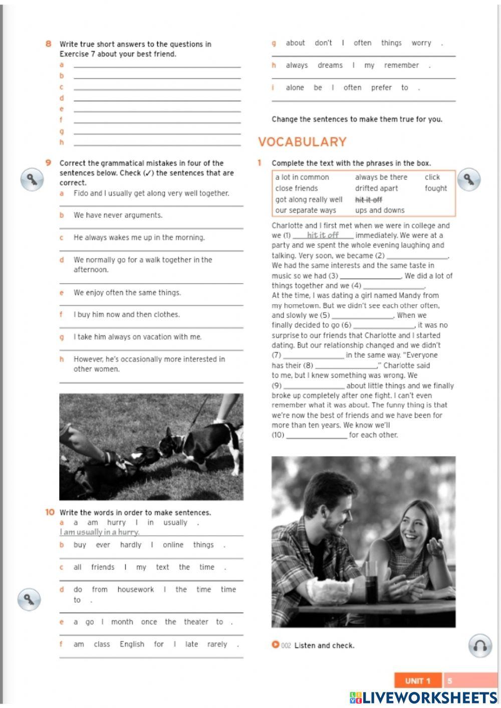 Friends | Elizabeth Bravo Benavides | Live Worksheets