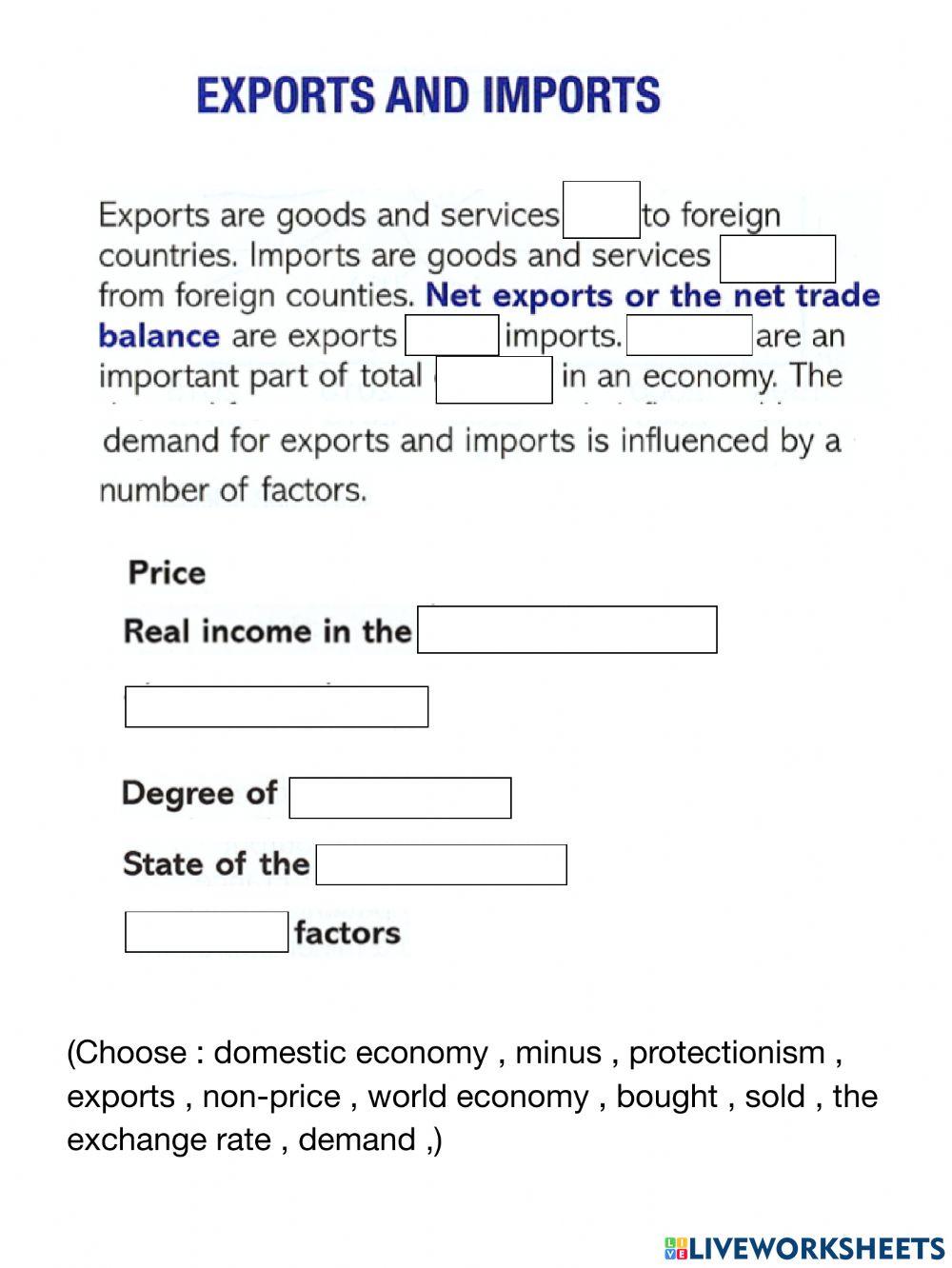 2537450 | AS Government spending and Net trade. worksheet
