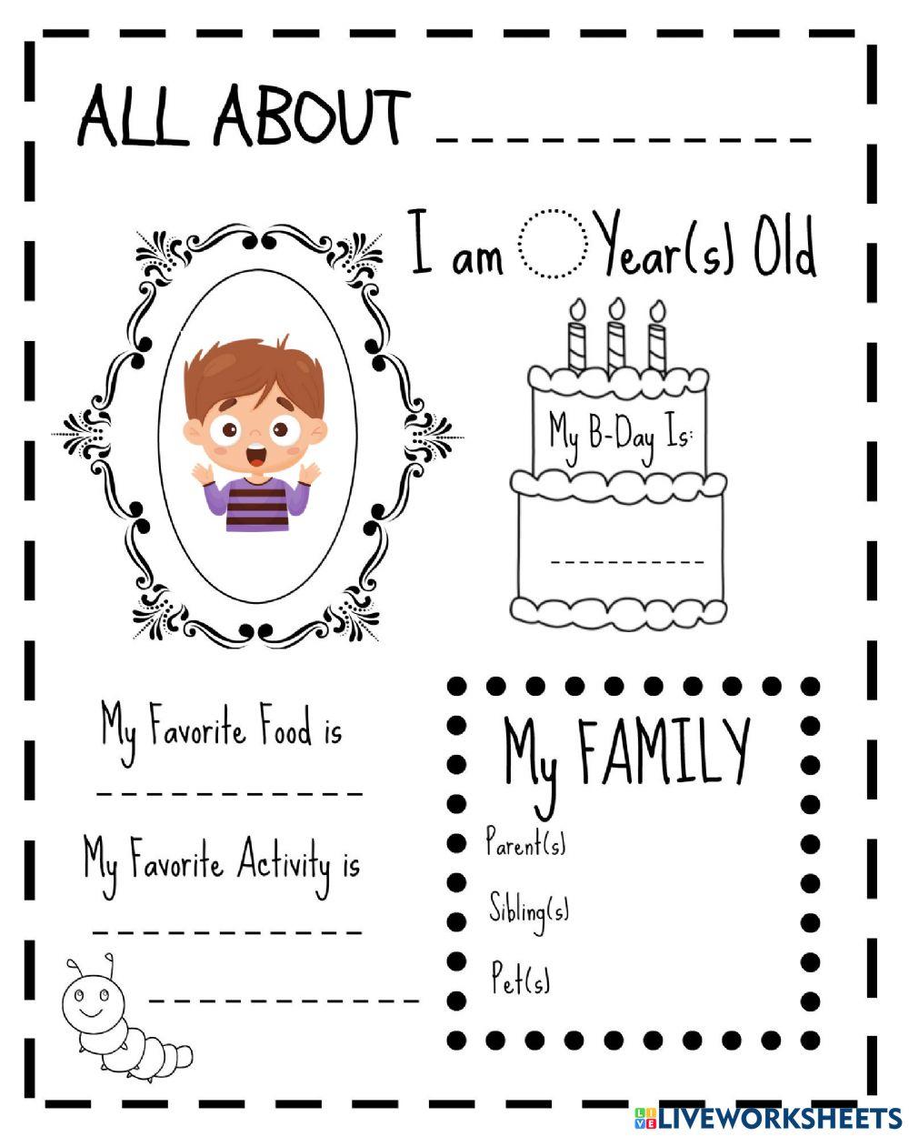 All about Lucas worksheet | Live Worksheets