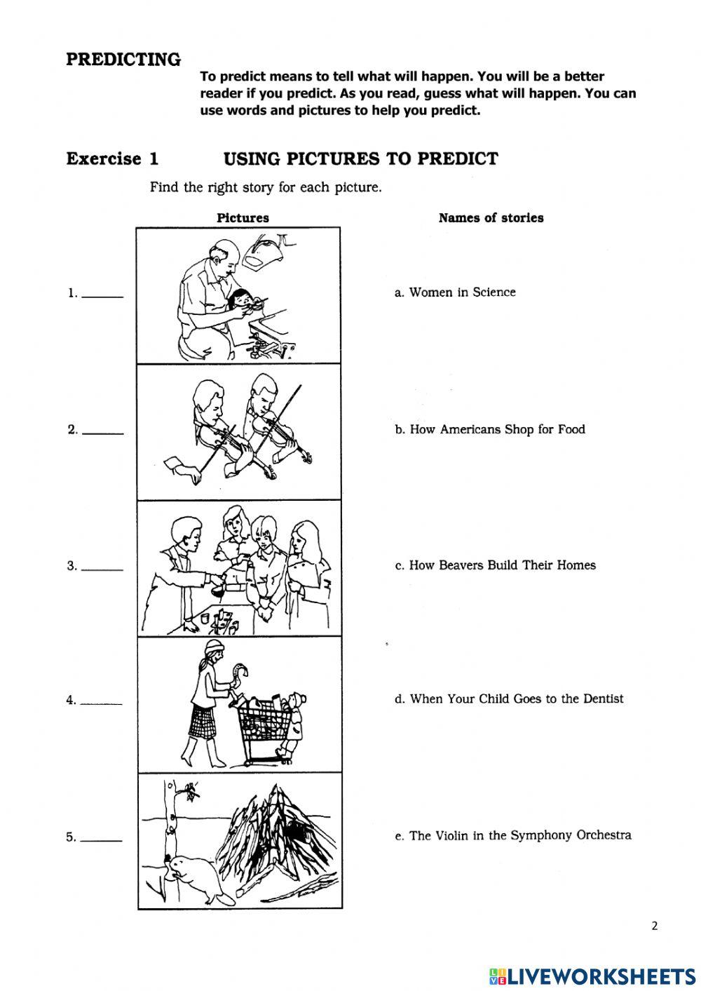 Previewing & Pr… | Free Interactive Worksheets | 2290151