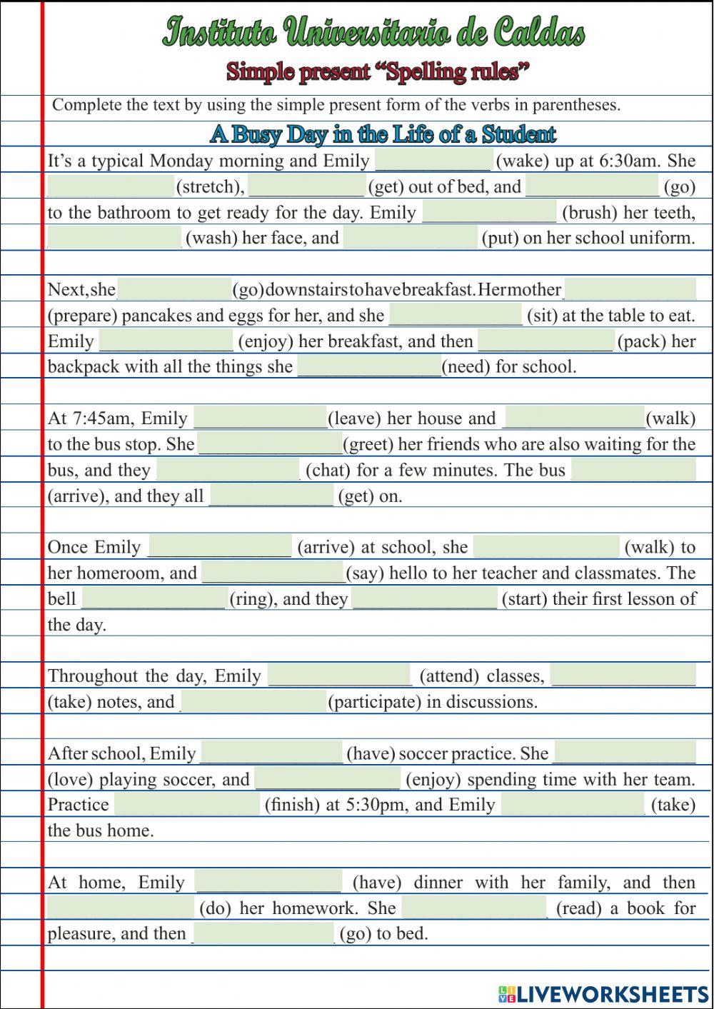 Simple present reading 1346 | Jorge Rodriguez | Live